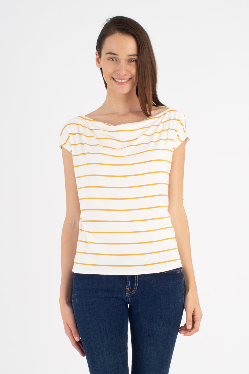 Brooke Top (Ivory/Mustard Stripe) - S – Ten Tomorrow