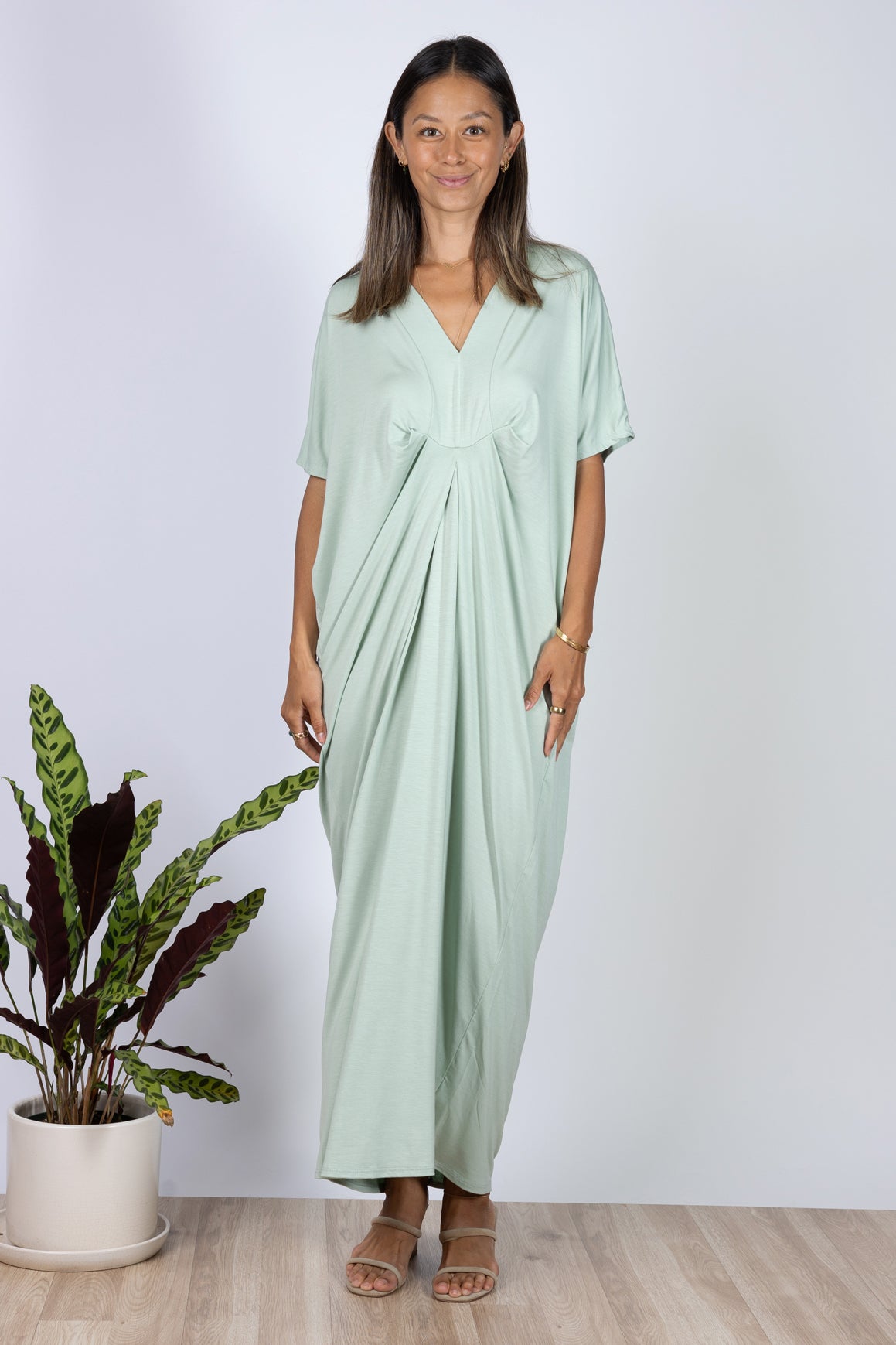 Jade Maxi Kaftan (Seafoam) – Ten Tomorrow