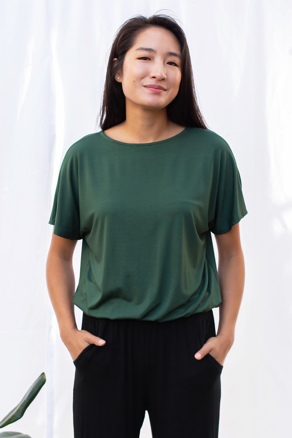 Luna Wrap Top (Fern) - M – Ten Tomorrow